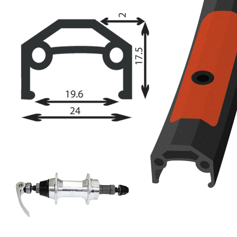 Damco Alloy Double Wall 700C Rim Brake Rear Wheel – Full Cycle
