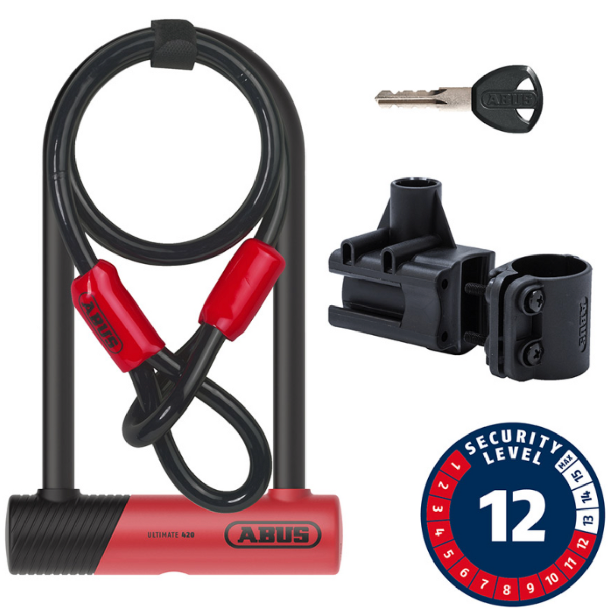 ABUS Ultimate 420K U-Lock/Cable Combo Pack – Full Cycle